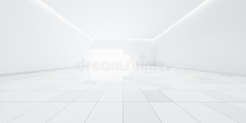 3d Rendering of Empty Room and Tile Floor for Background Stock ...