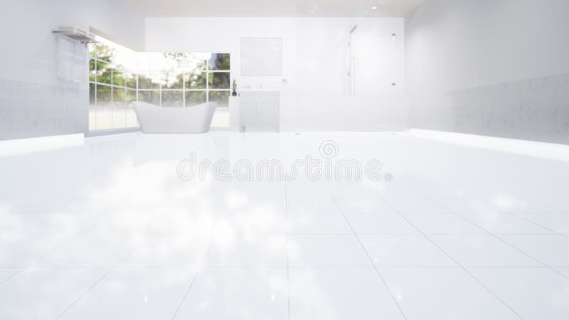 3d Rendering of Empty Space and Floor Outside Showroom Stock ...