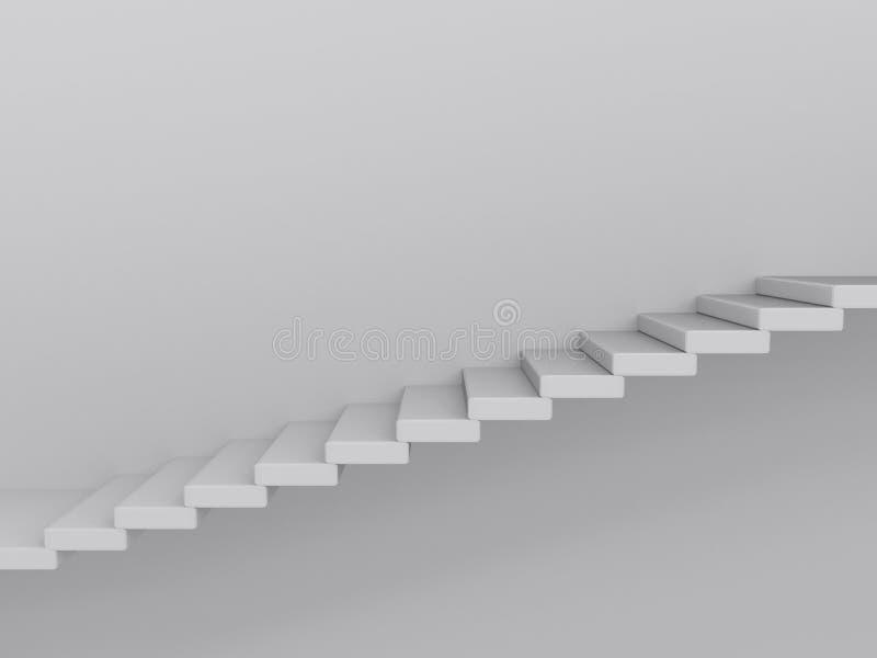 Staircase side view stock illustration. Illustration of concrete ...