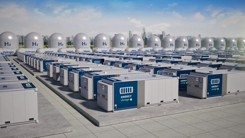 3d Rendering Energy Storage System or Battery Container Unit with ...