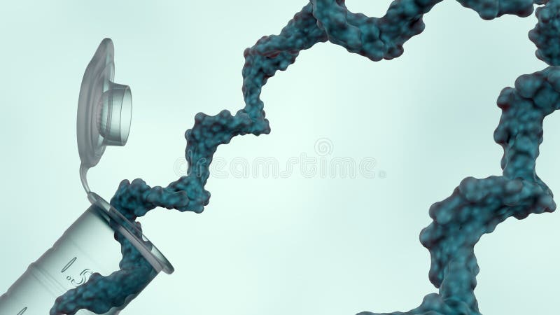 A 3d Rendering of Eppendorf Tube Containing and RNA Molecule. Stock ...