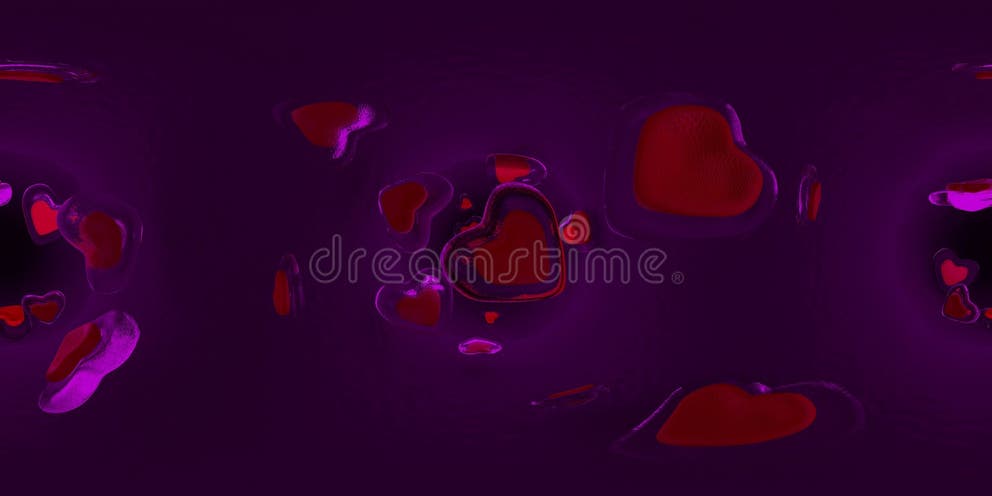 3d Rendering of Erythrocyte or Red Blood Corpuscle. Equirectangular 360 ...