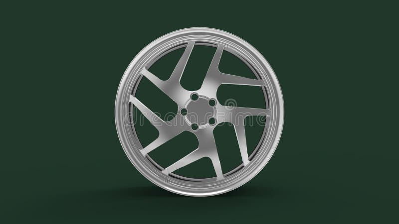 3d Rendering of an Exclusive Car Rim Isolated in Studio Background ...
