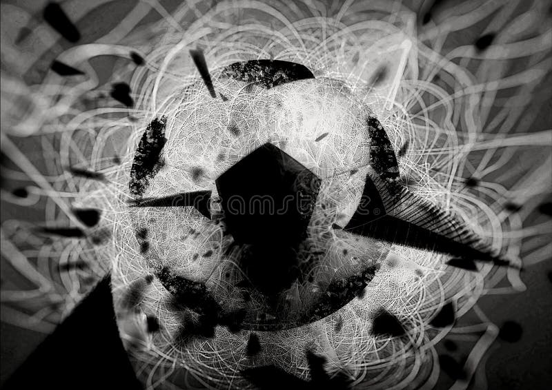 3d Rendering Exploding Soccer Ball Stock Illustration - Illustration of ...