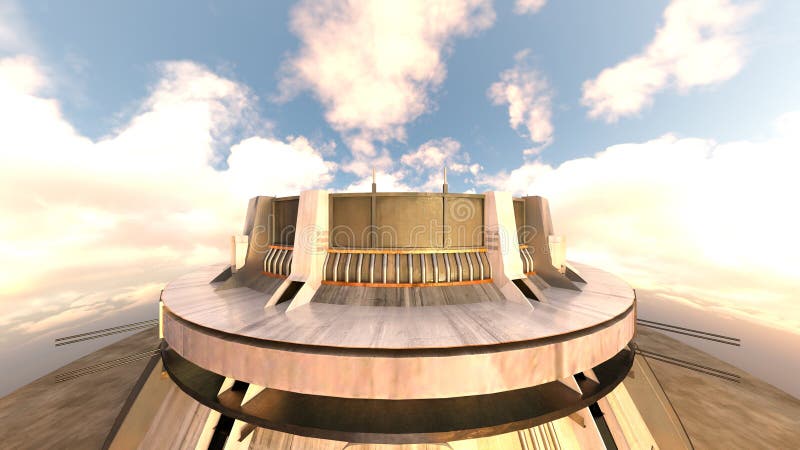 3D Rendering of the Exploration Base Stock Illustration - Illustration ...