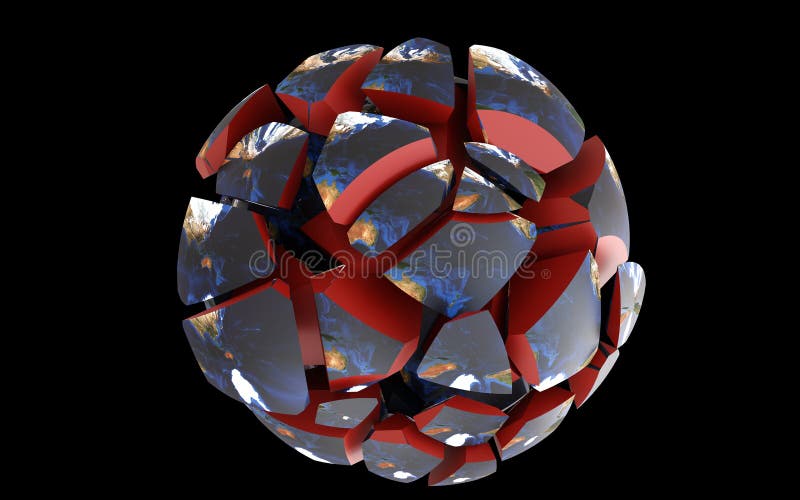 Collapse of Planet in the Cosmos: a Generative AI Image Stock ...