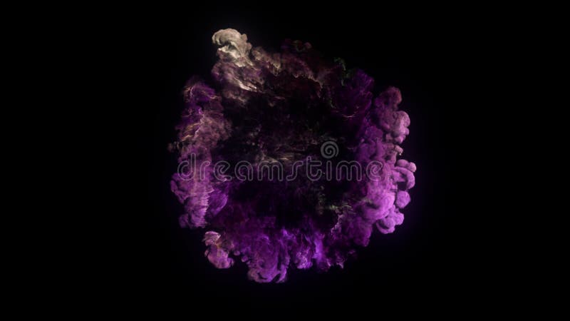 3D Rendering of Explosion, Smoke, Effect Shock Wave and Diverging Waves ...