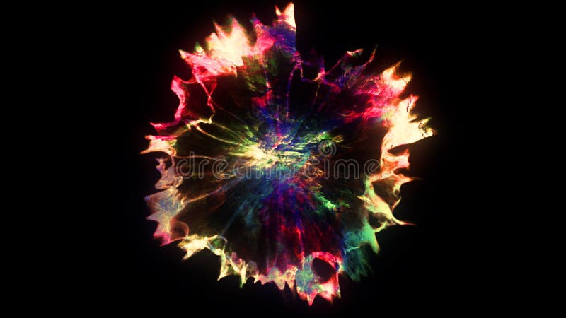 3D Rendering of Explosion, Smoke, Effect Shock Wave and Diverging Waves ...