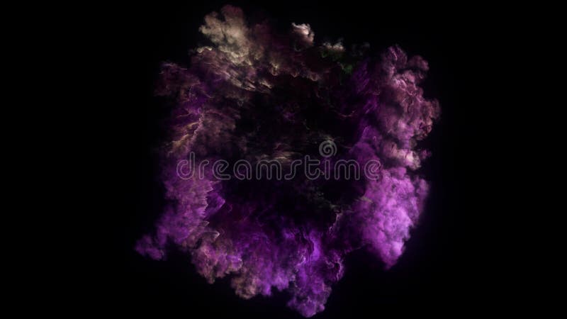 3D Rendering of Explosion, Smoke, Effect Shock Wave and Diverging Waves ...