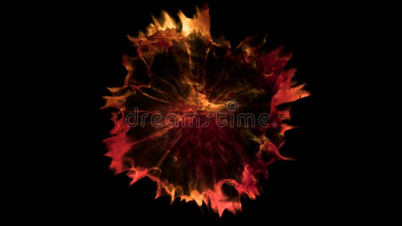 3D Rendering of Explosion, Smoke, Effect Shock Wave and Diverging Waves ...