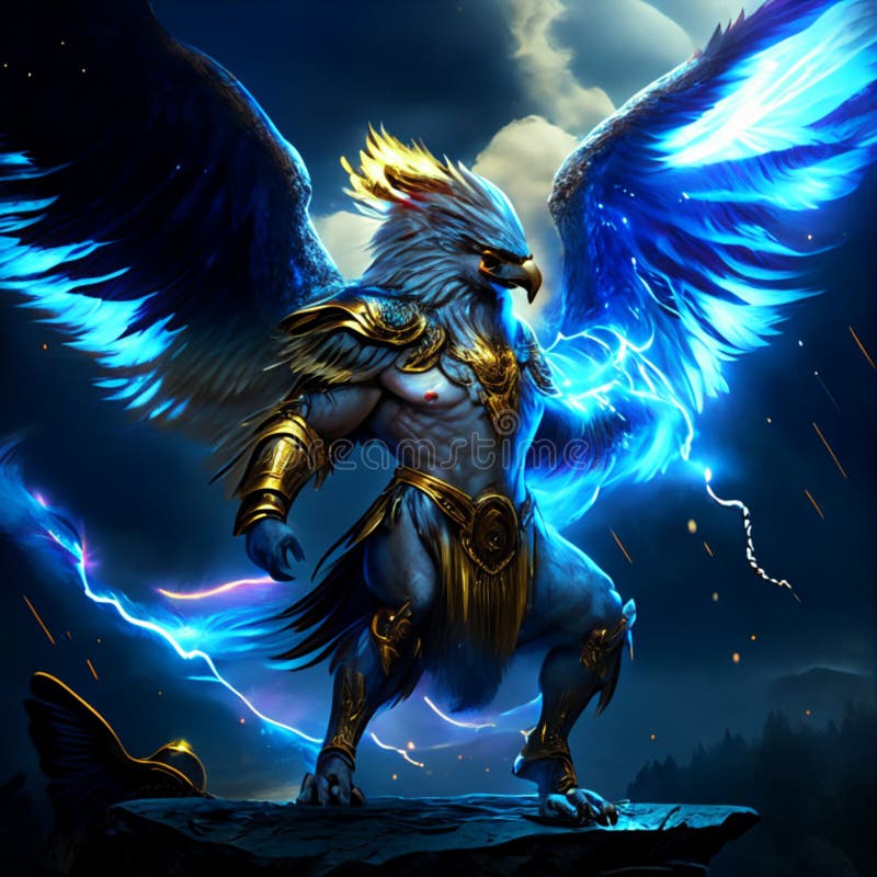 3D Rendering of a Fantasy Alien Creature with Wings and Armor. AI ...