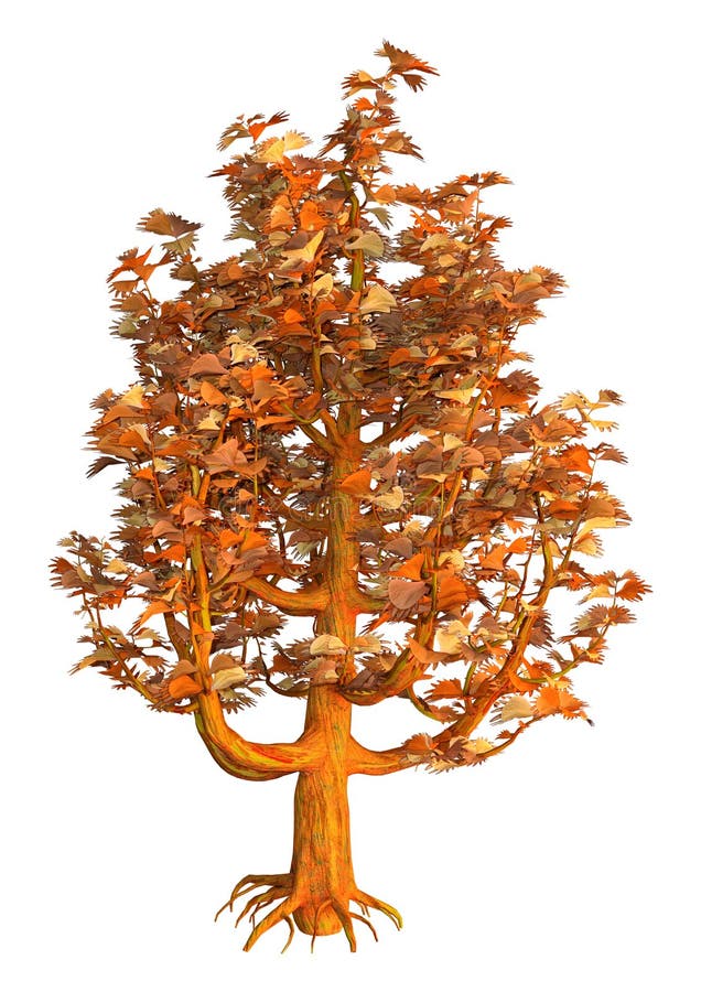 3D Rendering Alien Tree on White Stock Illustration - Illustration of ...
