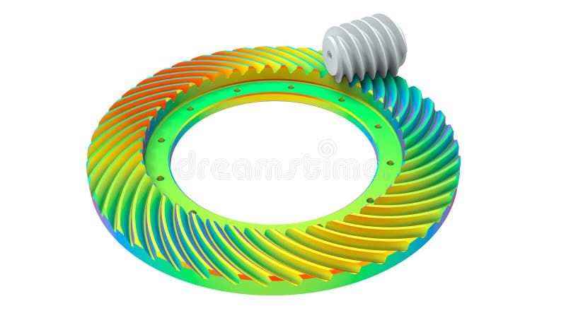 3D Rendering - FEA Analysis of a Bevel Gear Assembly Stock Illustration ... 3D Rendering - FEA Analysis of a Bevel Gear Assembly Stock Illustration ...