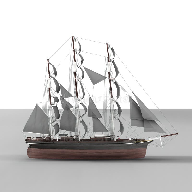 3D Rendering Features an Impressively Large Ship Situated Atop a Smooth ...