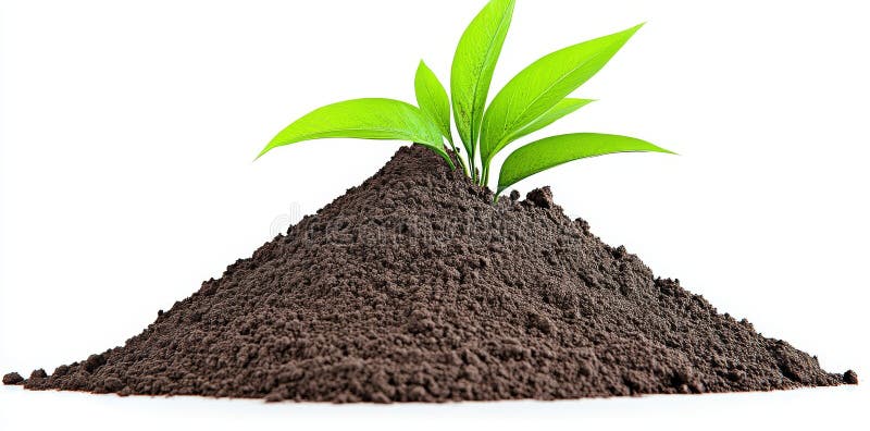 A 3D Rendering Features a Round Cross-section of Earth with Lush Green ...