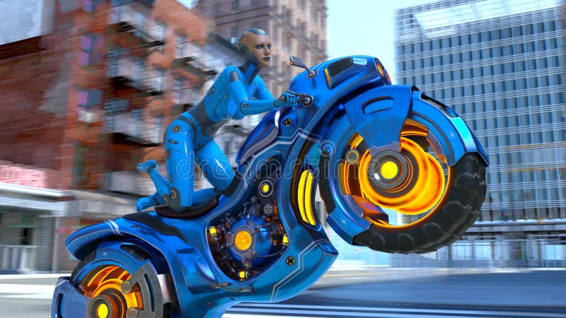 Cyborg Biker Stock Illustrations – 213 Cyborg Biker Stock Illustrations ...