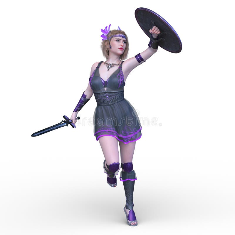 Female Gladiator Clip Art