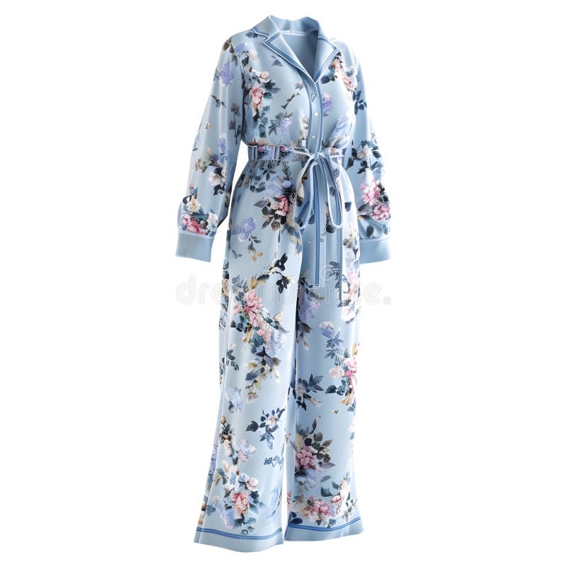 3D Rendering of a Female Night Suit on Transparent Background - Ai ...