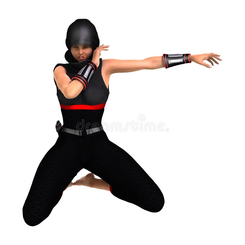 Female Ninja in Mask Black Simple Icon Stock Vector - Illustration of ...