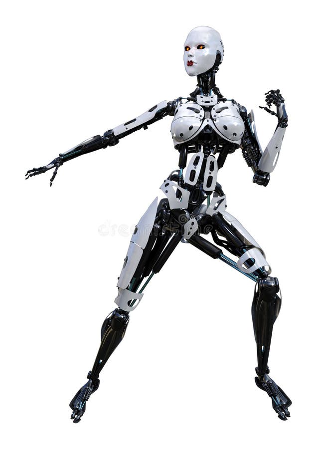 Rendering Female Robot Stock Illustrations – 5,781 Rendering Female ...