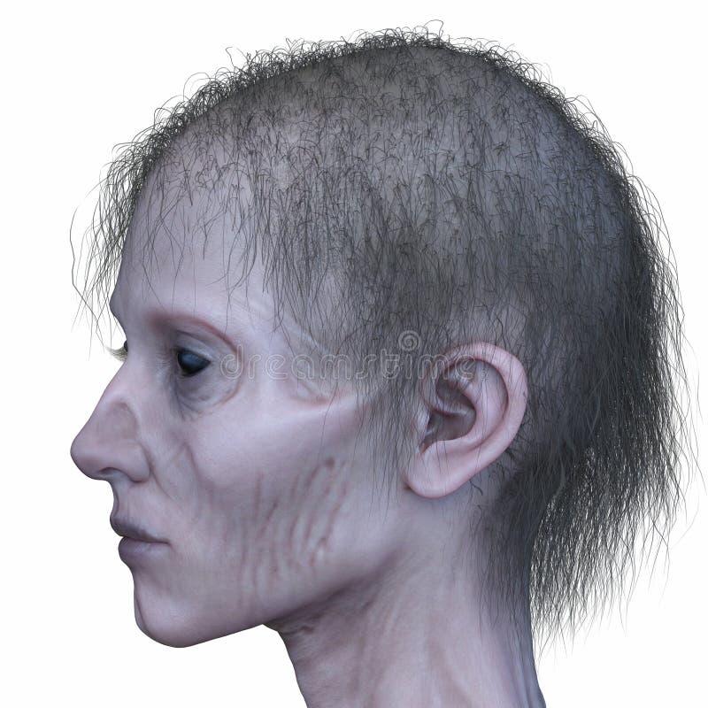 3D Rendering of a Female Zombie Face Stock Illustration - Illustration ...