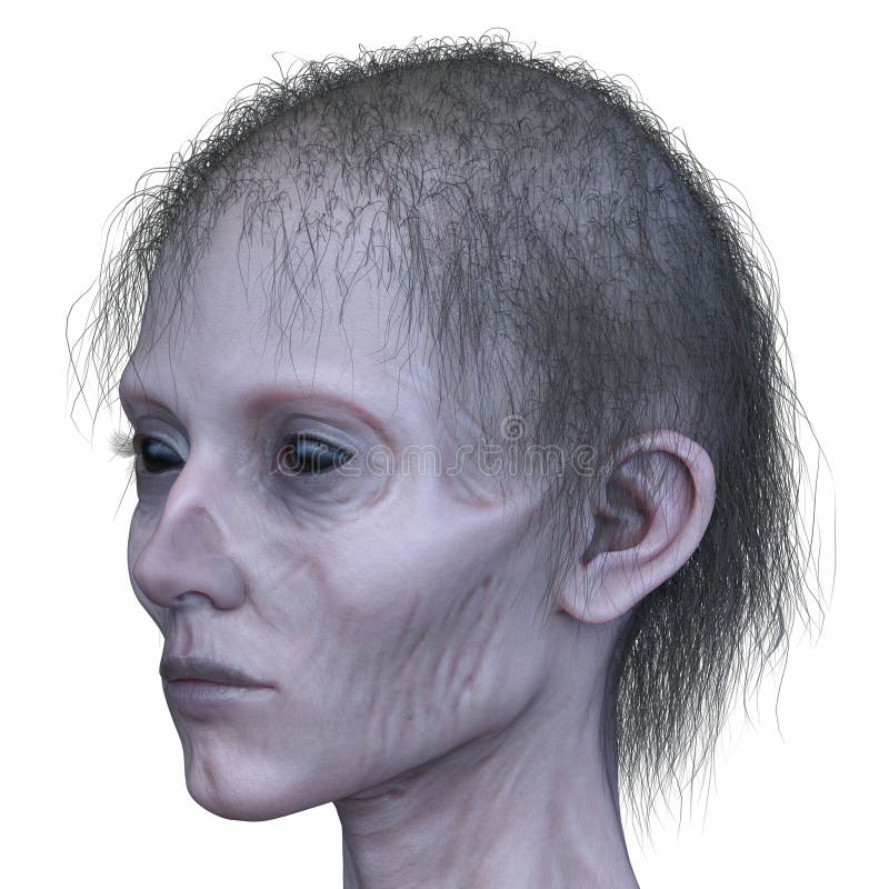 3D Rendering of a Female Zombie Face Stock Illustration - Illustration ...