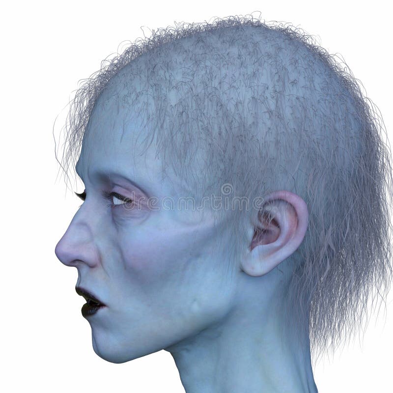 3D Rendering of a Female Zombie Face Stock Illustration - Illustration ...