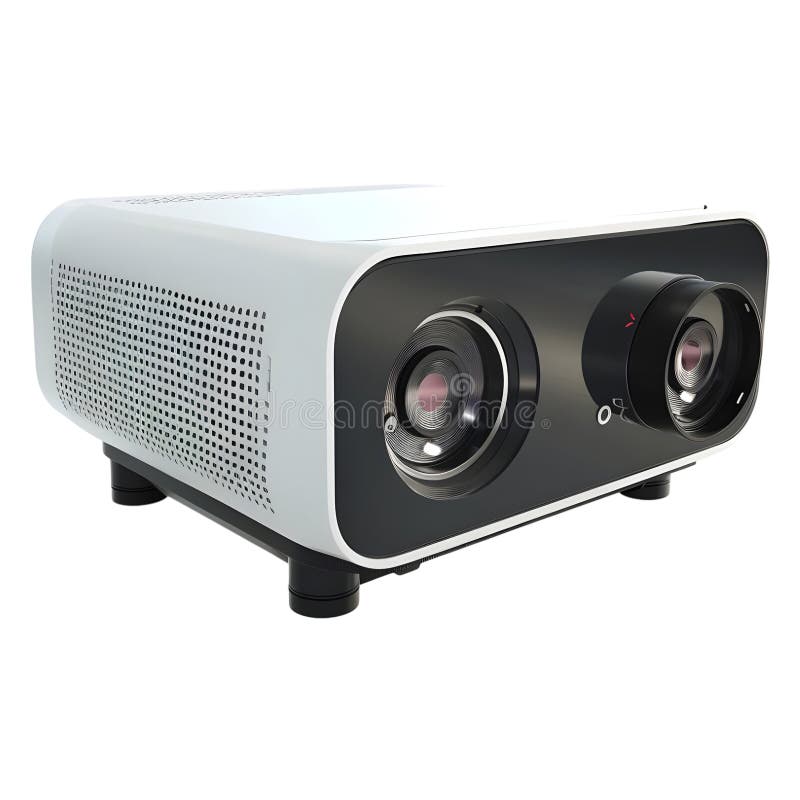 3D Rendering of a File Projector on Transparent Background - Ai ...