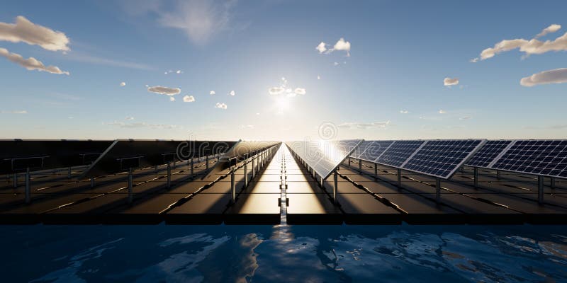 Floating Solar Power Plant Stock Illustrations – 96 Floating Solar ...