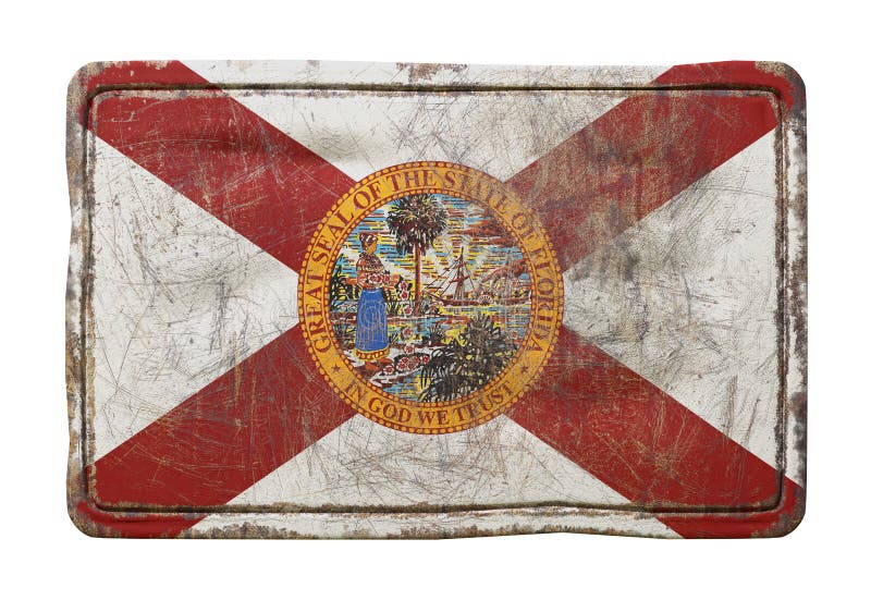 Old Florida State flag stock illustration. Illustration of federal ...
