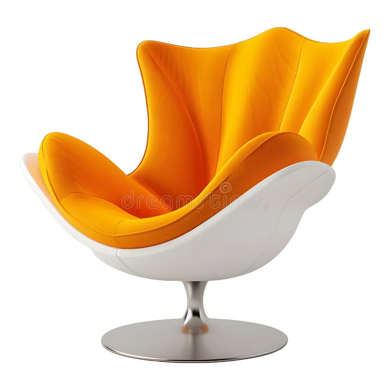 3D Rendering of a Flower Beautiful Chair Soft on Transparent Background ...