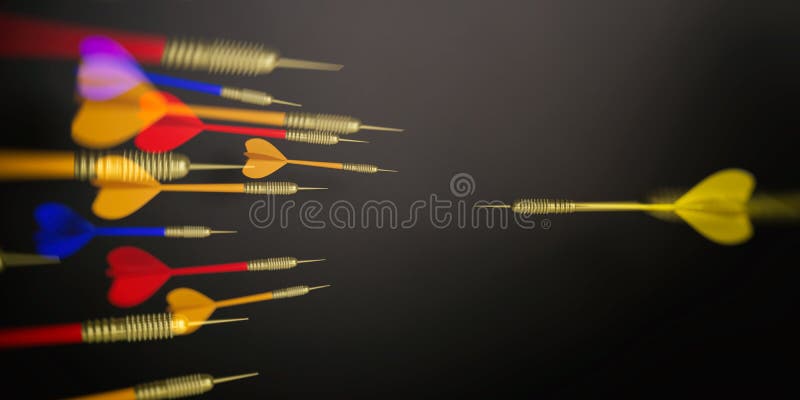 Flying Darts stock illustration. Illustration of arrow - 3993674