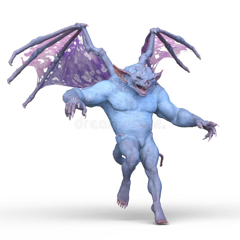 3D Rendering of Flying Monster Stock Illustration - Illustration of ...
