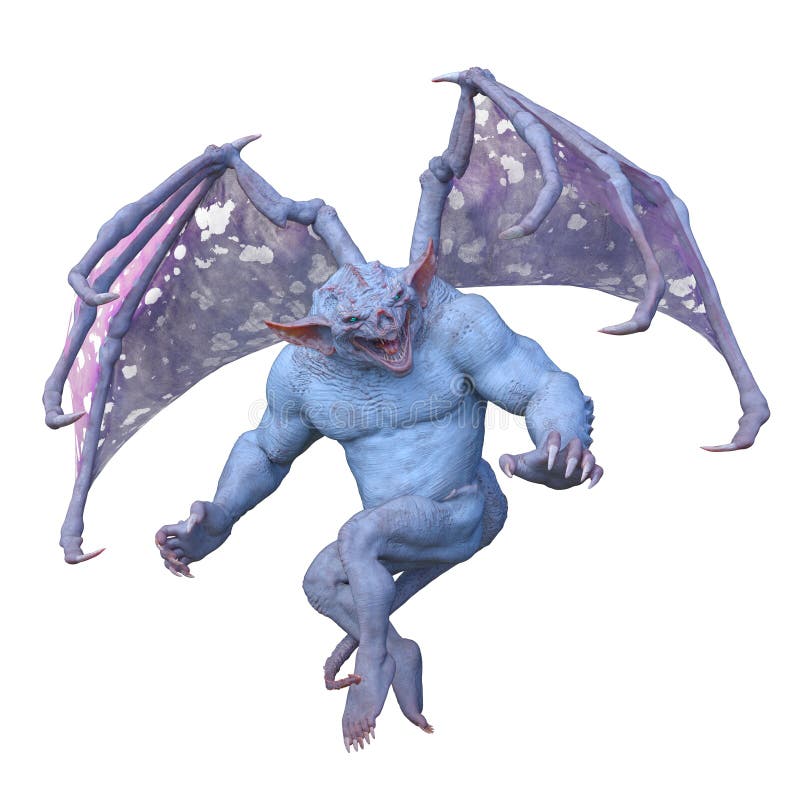 3D Rendering of Flying Monster Stock Illustration - Illustration of ...
