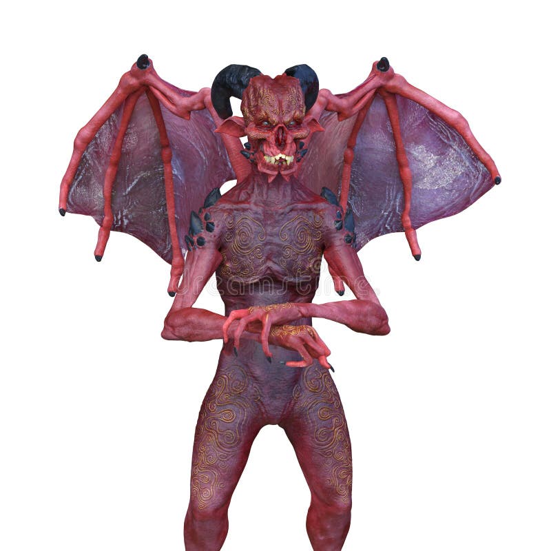 3D Rendering of a Flying Monster Stock Illustration - Illustration of ...