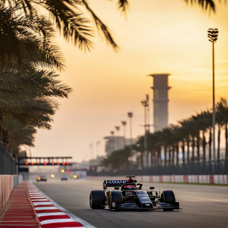 3D Rendering of a Formula 1 Race Car Racing on the Track Stock ...