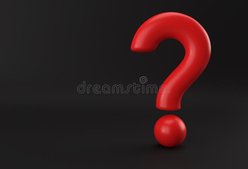 3d Rendering Fragezeichen Symbol 3d Illustration Design-Element Stock ...