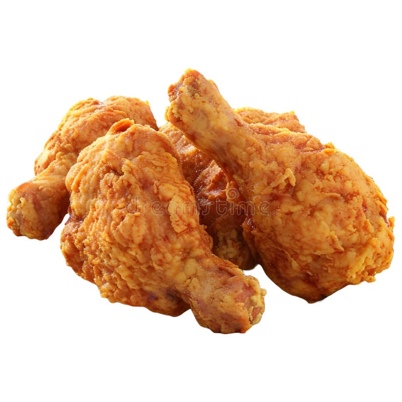 3D Rendering of a Fried Chicken Piece on Transparent Background - Ai ...