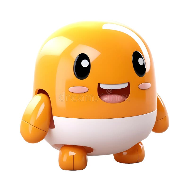 3D Rendering of a Funny Cartoon Character on Transparent Background ...