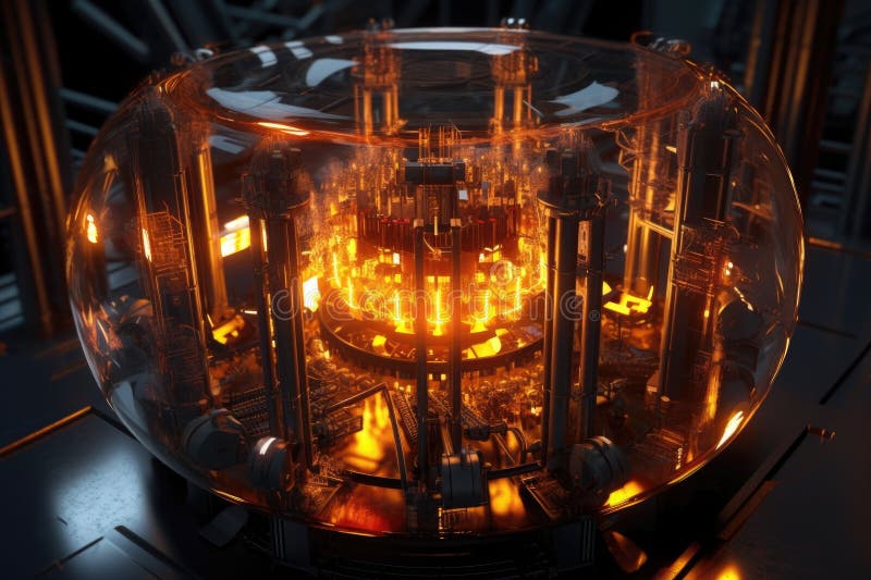 3d Rendering of a Fusion Reactor with Plasma Interactions Stock ...