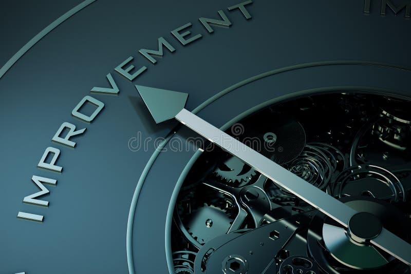 3D Rendering of Future Improvement Stock Image - Image of achieve, goal ...