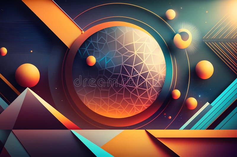 3D Rendering of a Futuristic Abstract Structure with Intricate Complex ...