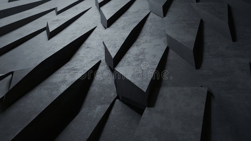 3D Rendering of a Futuristic, High Tech Wall Texture with a 3D Triangle ...