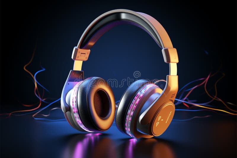 3D Rendering of Gaming Headset the Ultimate Electronic Audio Listening ...