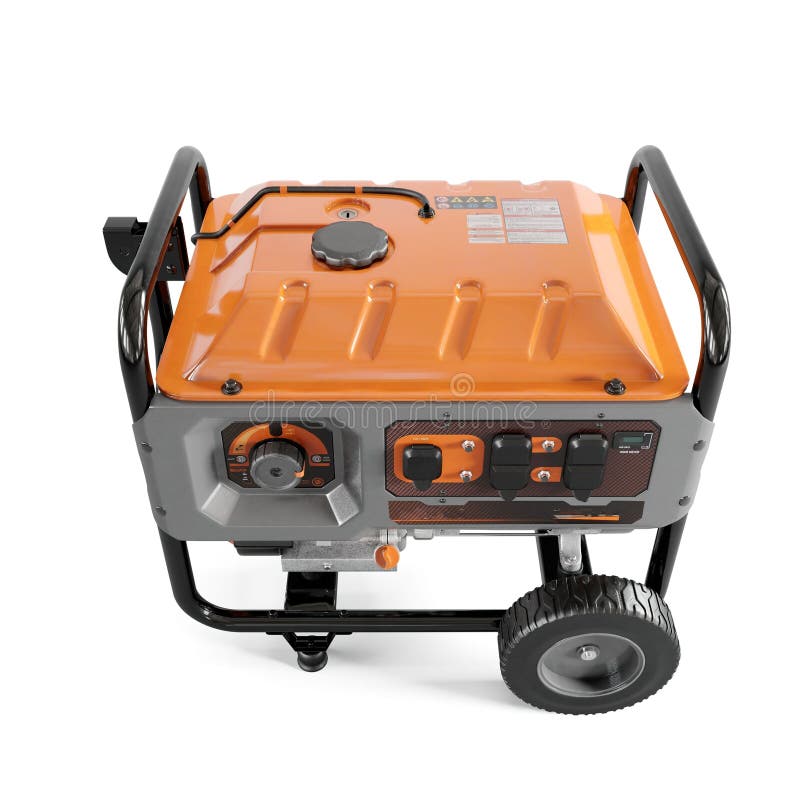 3D Rendering of Gas-powered Generator Stock Illustration - Illustration ...