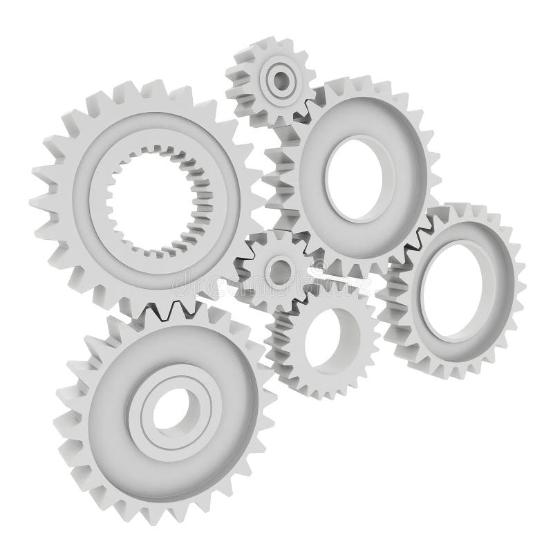 3d Rendering Gears Background Stock Illustration - Illustration of ...