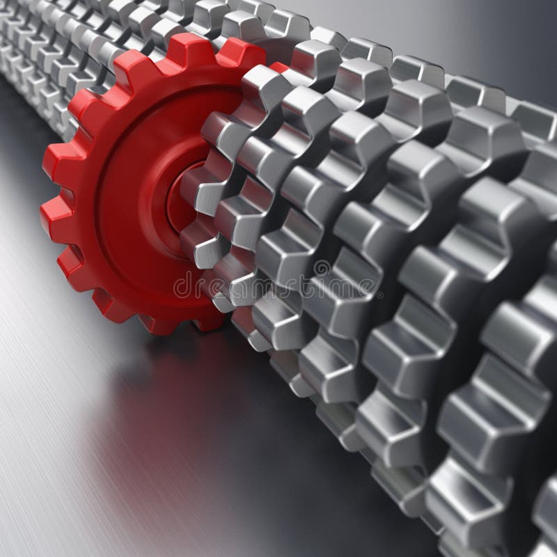 3d rendering gears stock illustration. Illustration of engineering ...