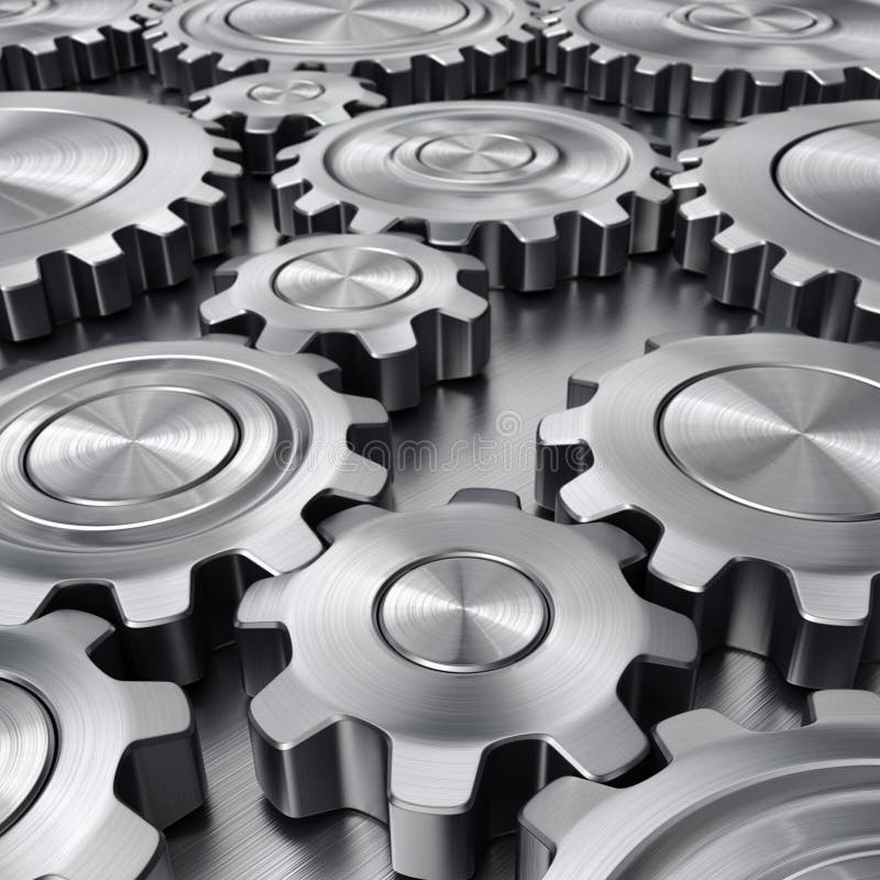 3d rendering gears stock illustration. Illustration of heap - 91652250