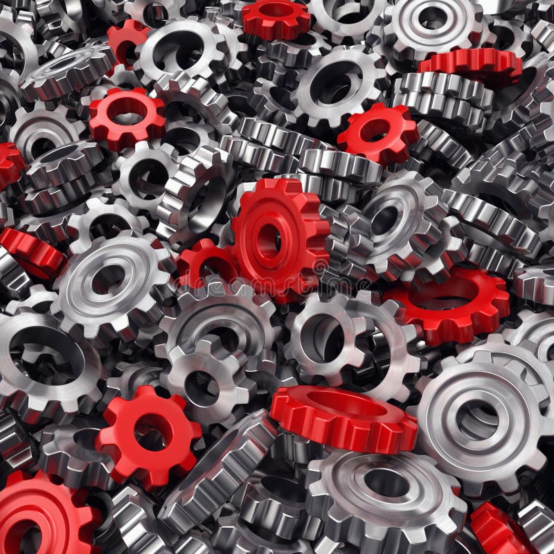 3d rendering gears stock illustration. Illustration of concept - 91652693