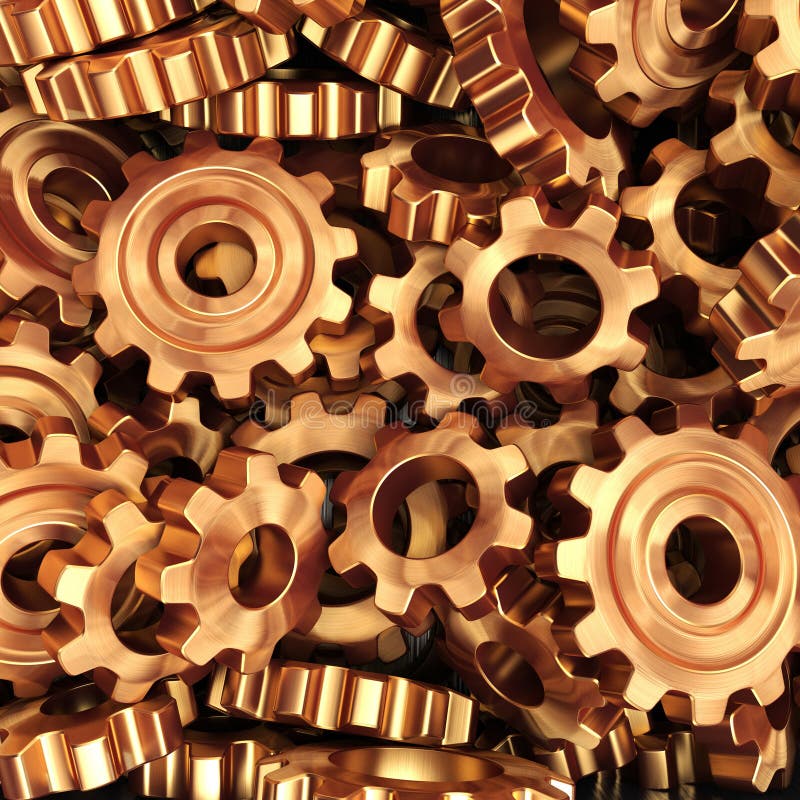 3d rendering gears stock illustration. Illustration of concept - 97078455